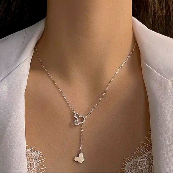 Jewelry | Silver Tone Mickey Mouse Toggle Fashion Necklace | Poshmark